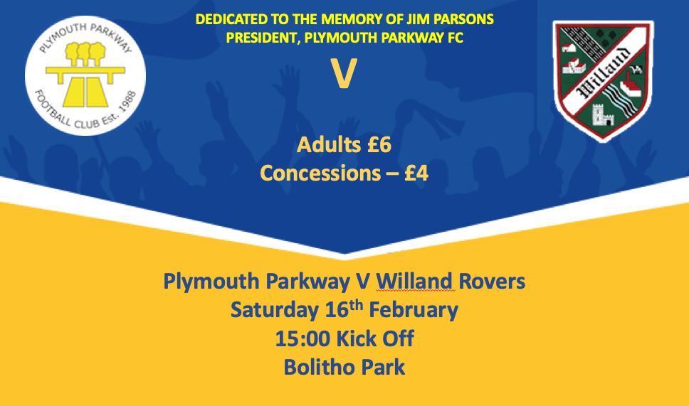 Willand Rovers Visit Bolitho Park - Plymouth Parkway FC
